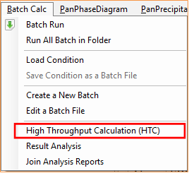 High Throughput Calculation (HTC): Pattern Compositions