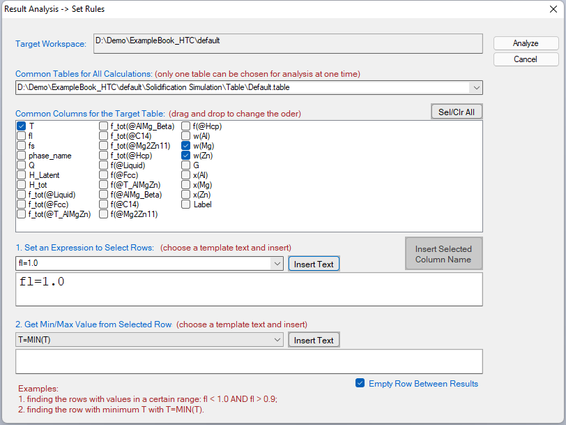 High Throughput Calculation (HTC): Pattern Compositions